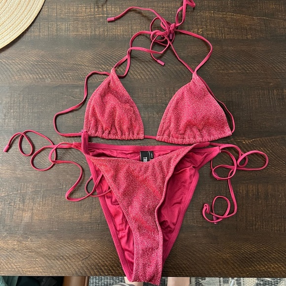 triangl swimwear | Swim | Triangl Swimwear Sparkling Red Bikini | Poshmark